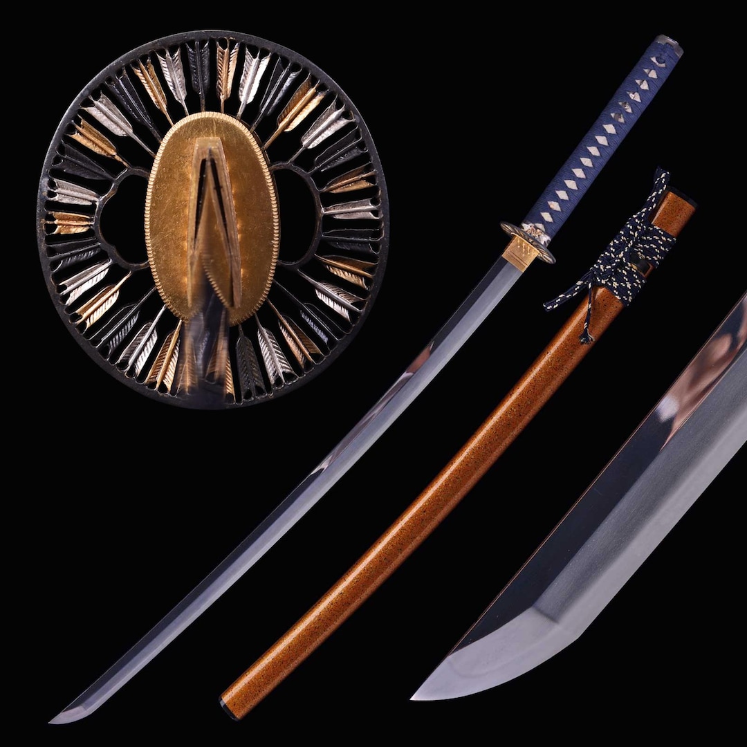 Handmade Masterpiece Katana Sword Real - Hand Forged Full Tang Japanese ...