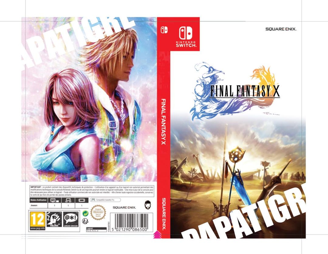 Final Fantasy X Nintendo Switch Custom Boxart BUY & PRINT - Etsy
