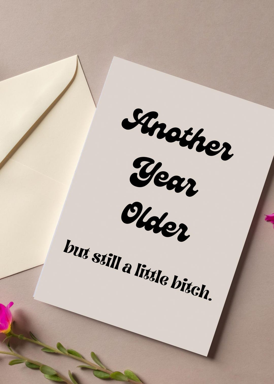 Rude Printable Birthday Card - Digital Download - Sarcastic Card for ...