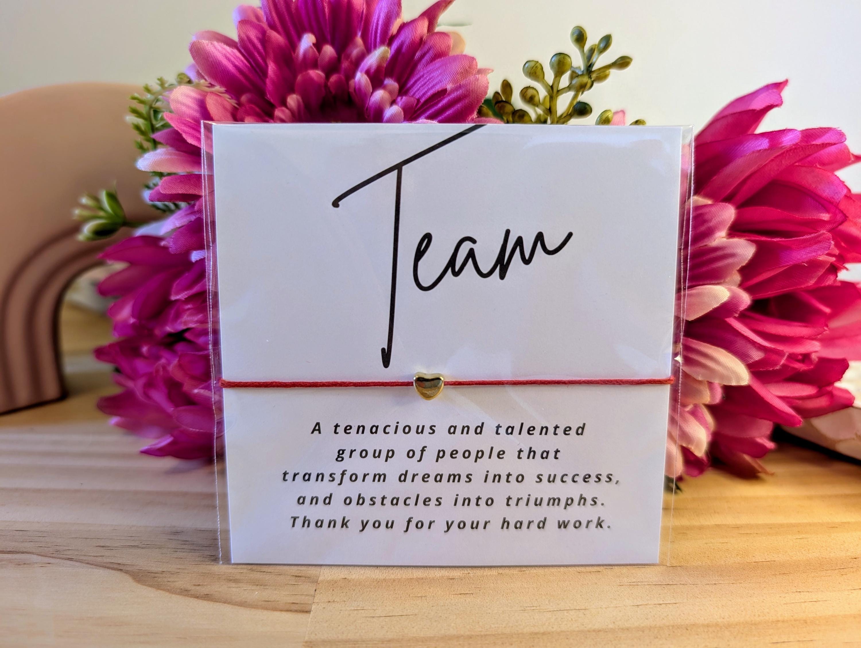 Customizable Employee Appreciation Gift Charm Bracelet Office Staff ...