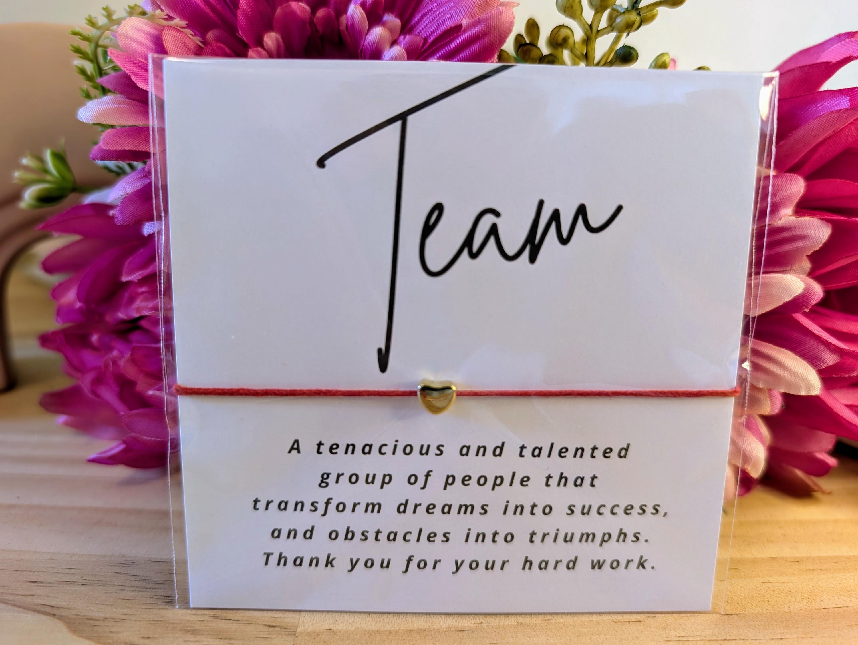 Customizable Employee Appreciation Gift Charm Bracelet Office Staff ...