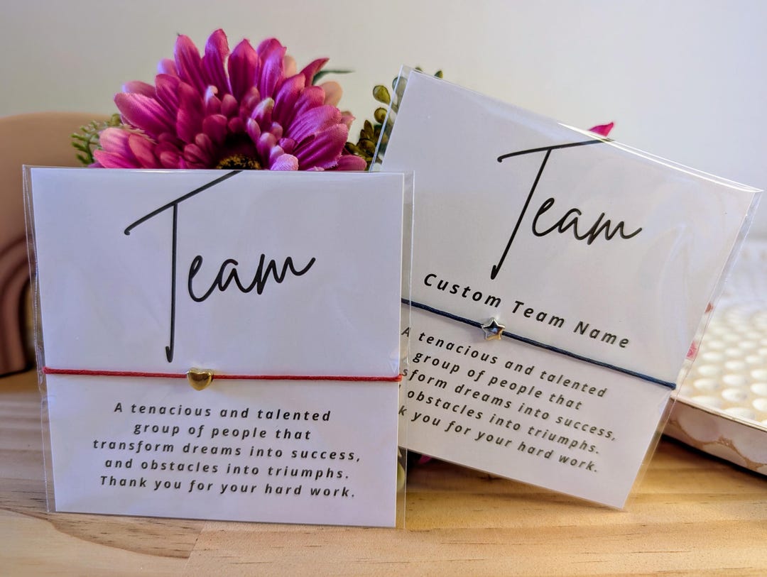 Customizable Employee Appreciation Gift Charm Bracelet Office Staff ...