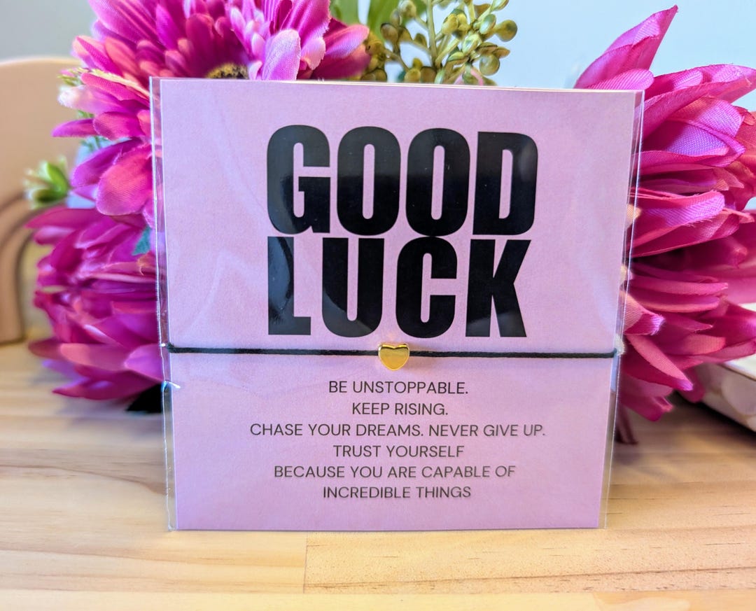 Good Luck Gift Custom Good Luck Bracelets Inspirational Courage Be ...