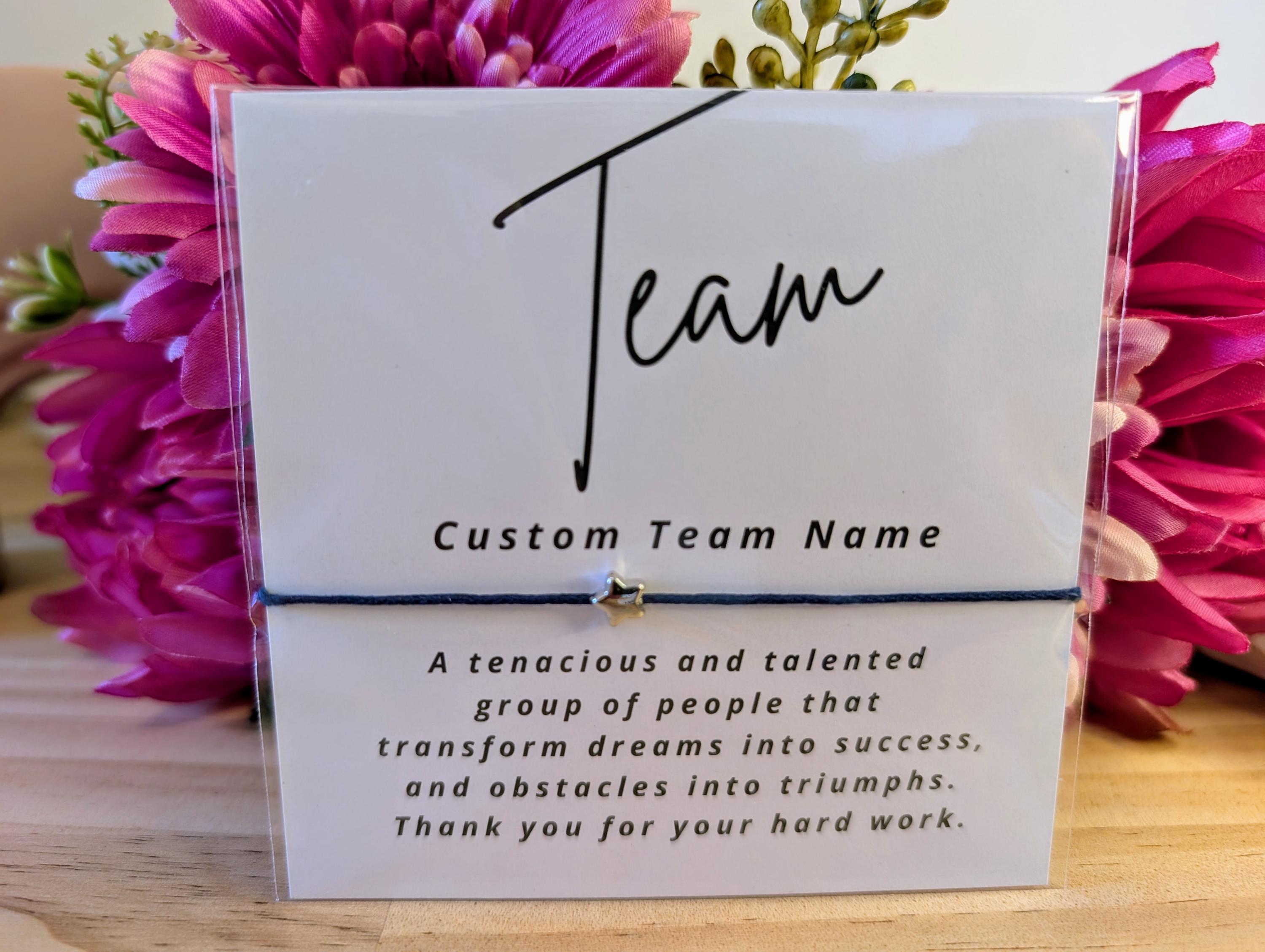 Customizable Employee Appreciation Gift Charm Bracelet Office Staff ...