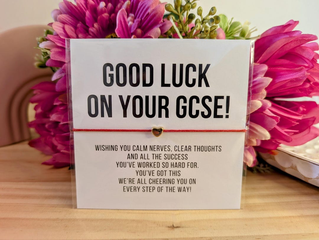 GCSE Exam Gift for Teen Girls Boys Exam Survival Bracelet GCSE Good ...