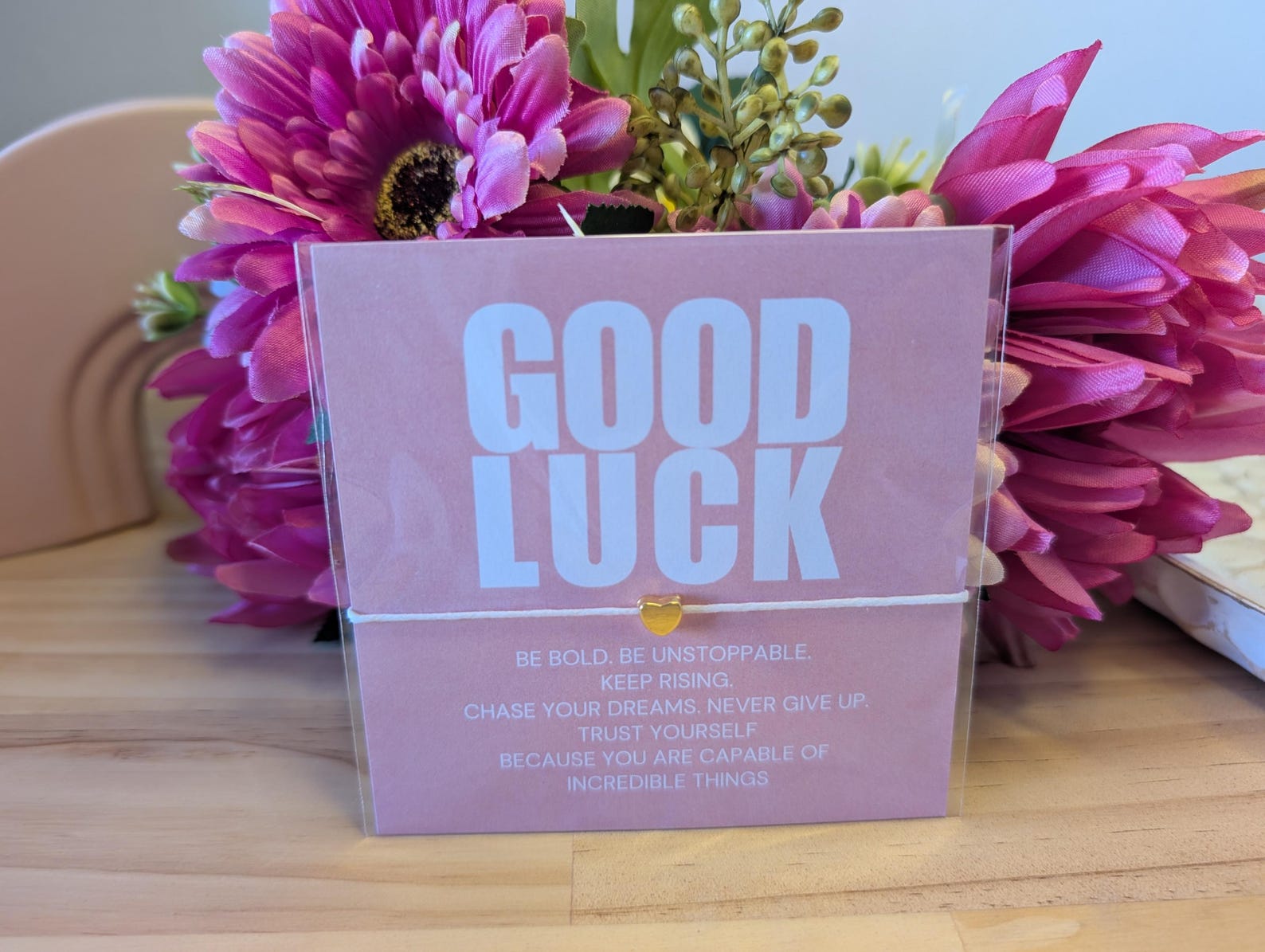 Good Luck Gift Custom Good Luck Bracelets Inspirational Courage Be ...