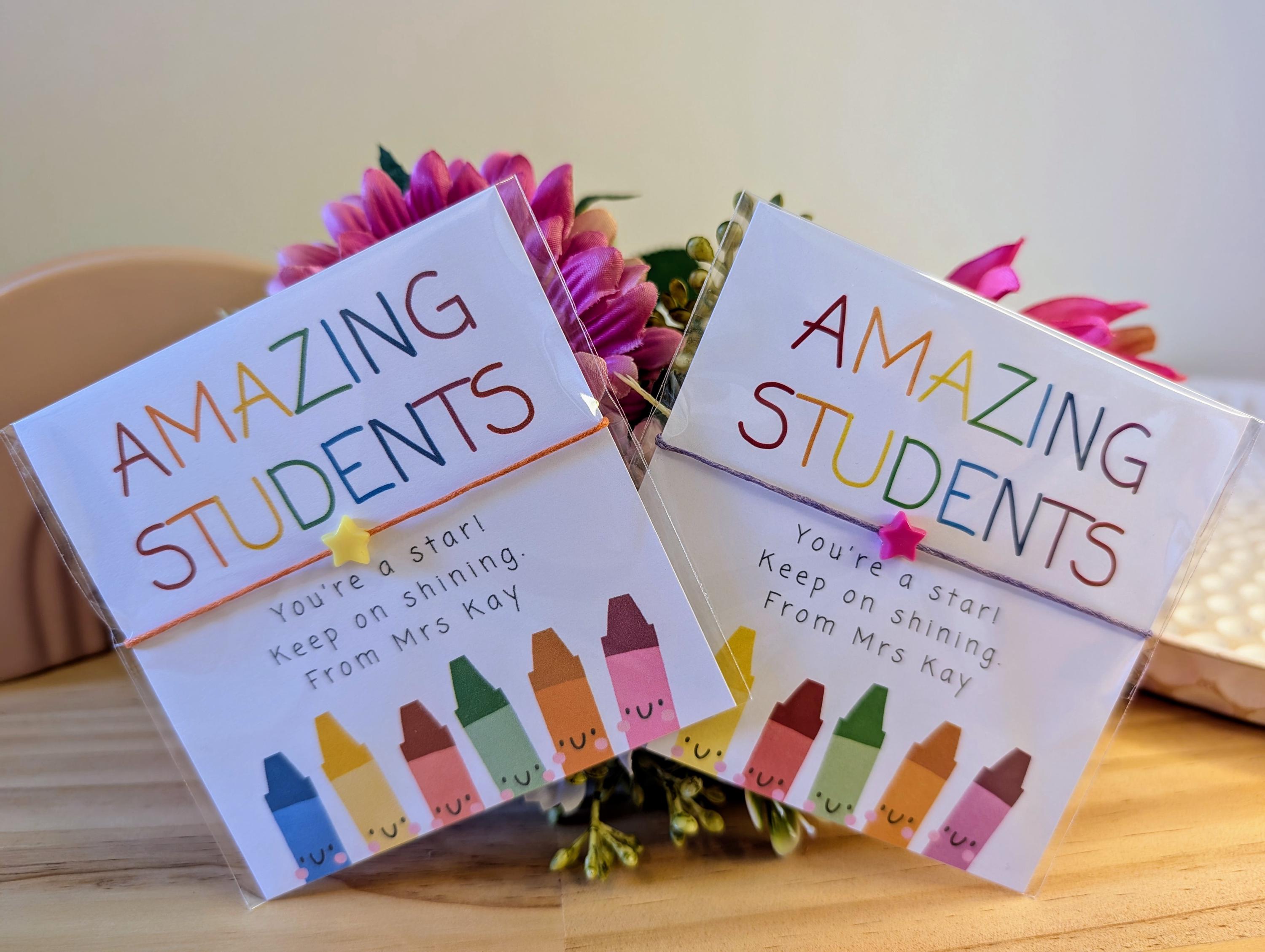 Personalized Student Appreciation Gift Custom Bracelet With ...