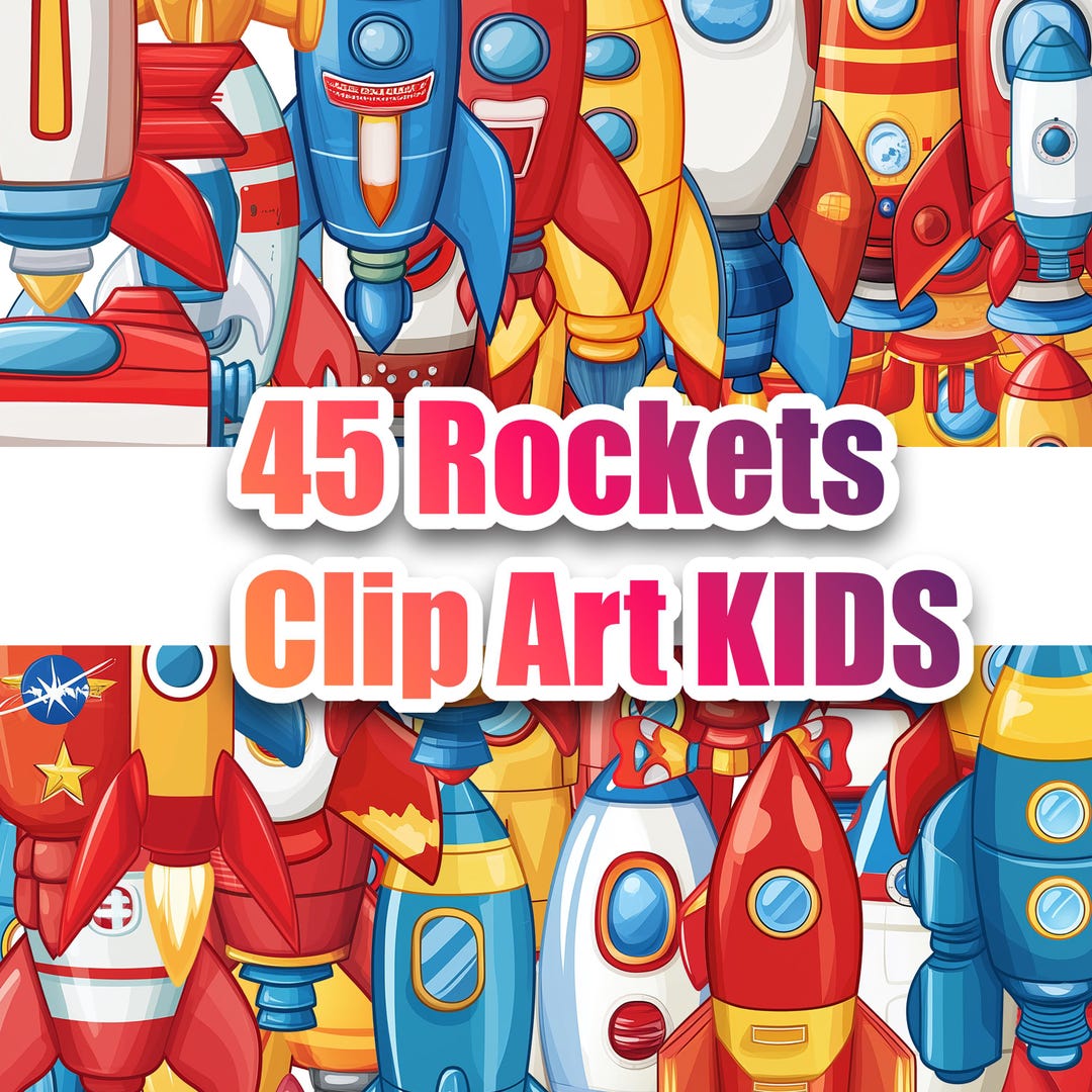 Clip Art Rocket Cartoon Space Kids Sticker Funny Toys Playing Good ...