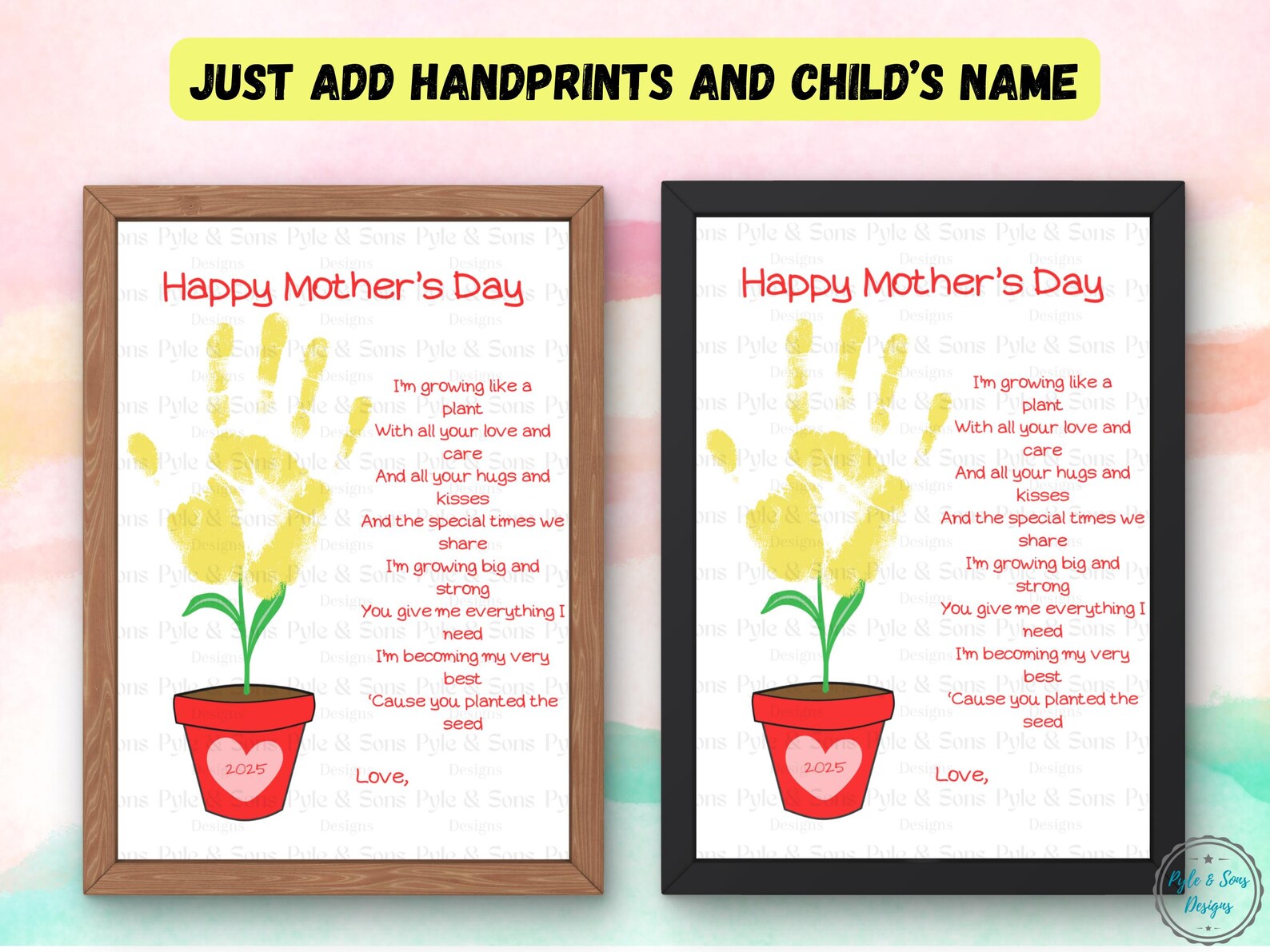 Mother's Day Printable | Kids Handprint Keepsake | Parent Resources ...