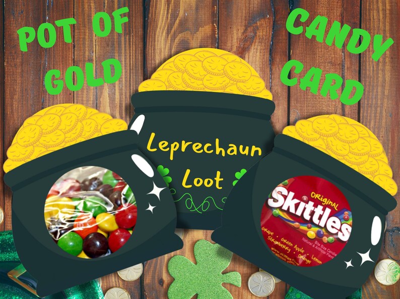 St Patrick's Day Candy Card Holder | Instant Download | Editable in ...