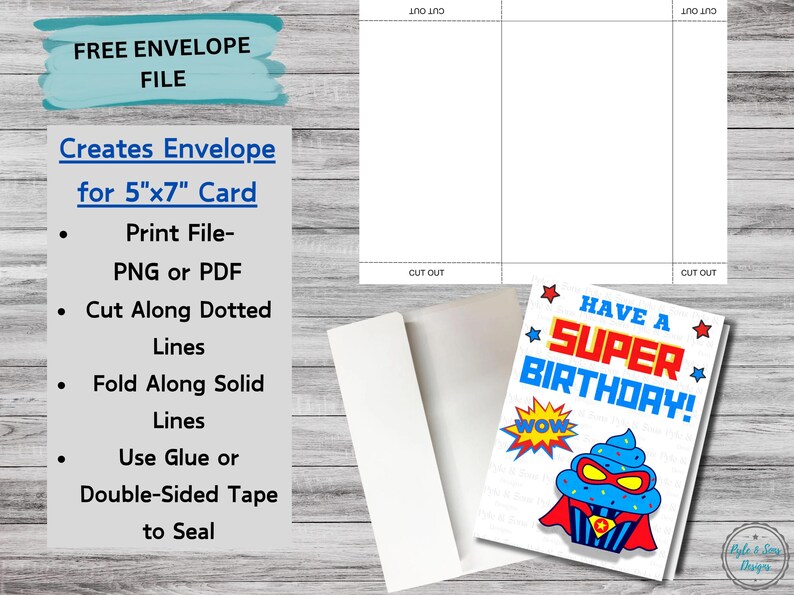 Superhero Birthday Card | Printable Birthday Card | Birthday Card for ...