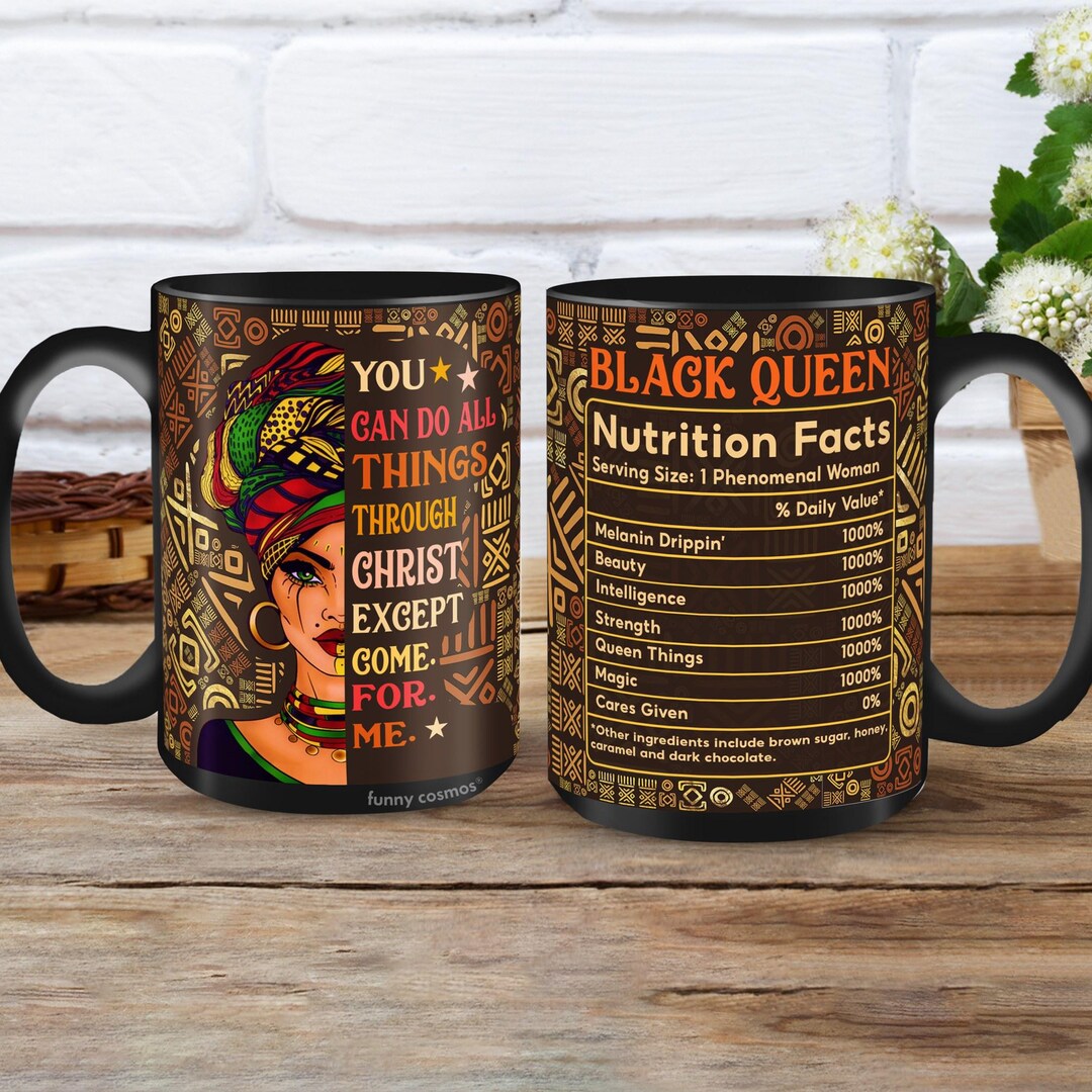 African American Woman Mug, Black Woman Mug, Black History Month Gift ...