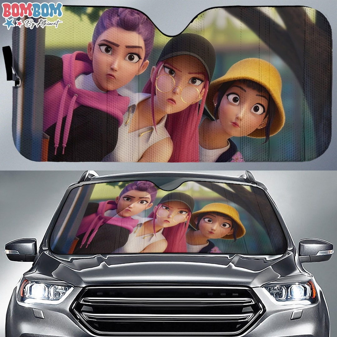 Kpop Demon Hunters Car Sunshade, Huntrix Auto Sunshade, KPDH Huntrix ...