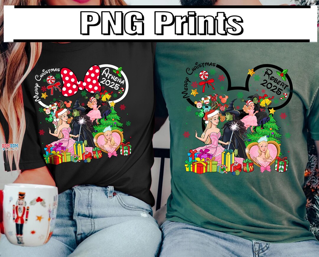 Wicked Musical Christmas PNG, Wicked Christmas Png, Mickey Very Merry ...