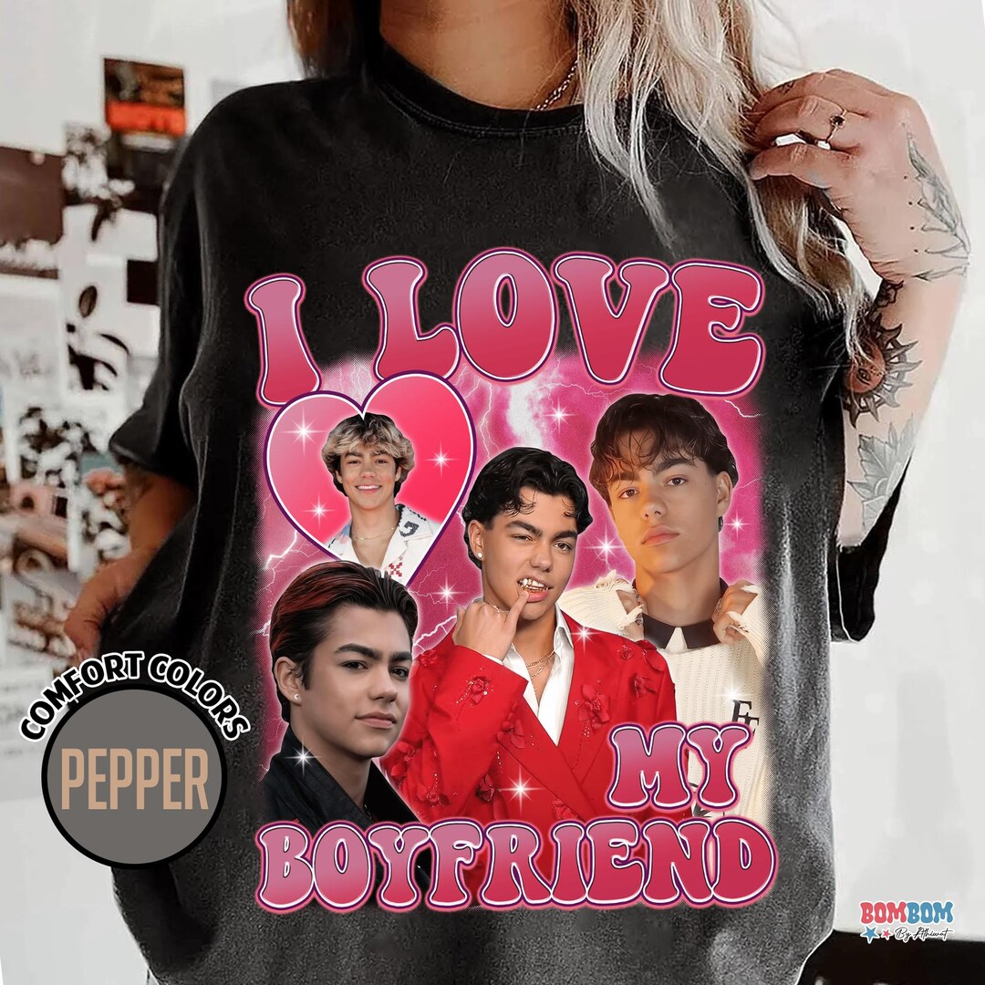 Malachi Barton I Love My Boyfriend Shirt, Malachi Barton 90s Shirt Gift ...
