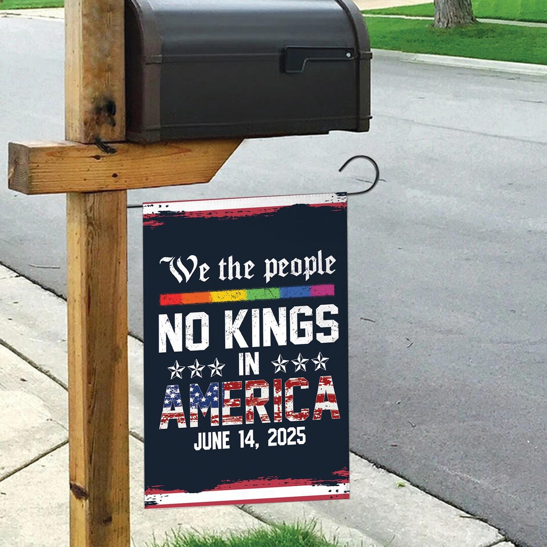 We the People No Kings in America Flag, No Kings Since 1776, Anti Trump ...