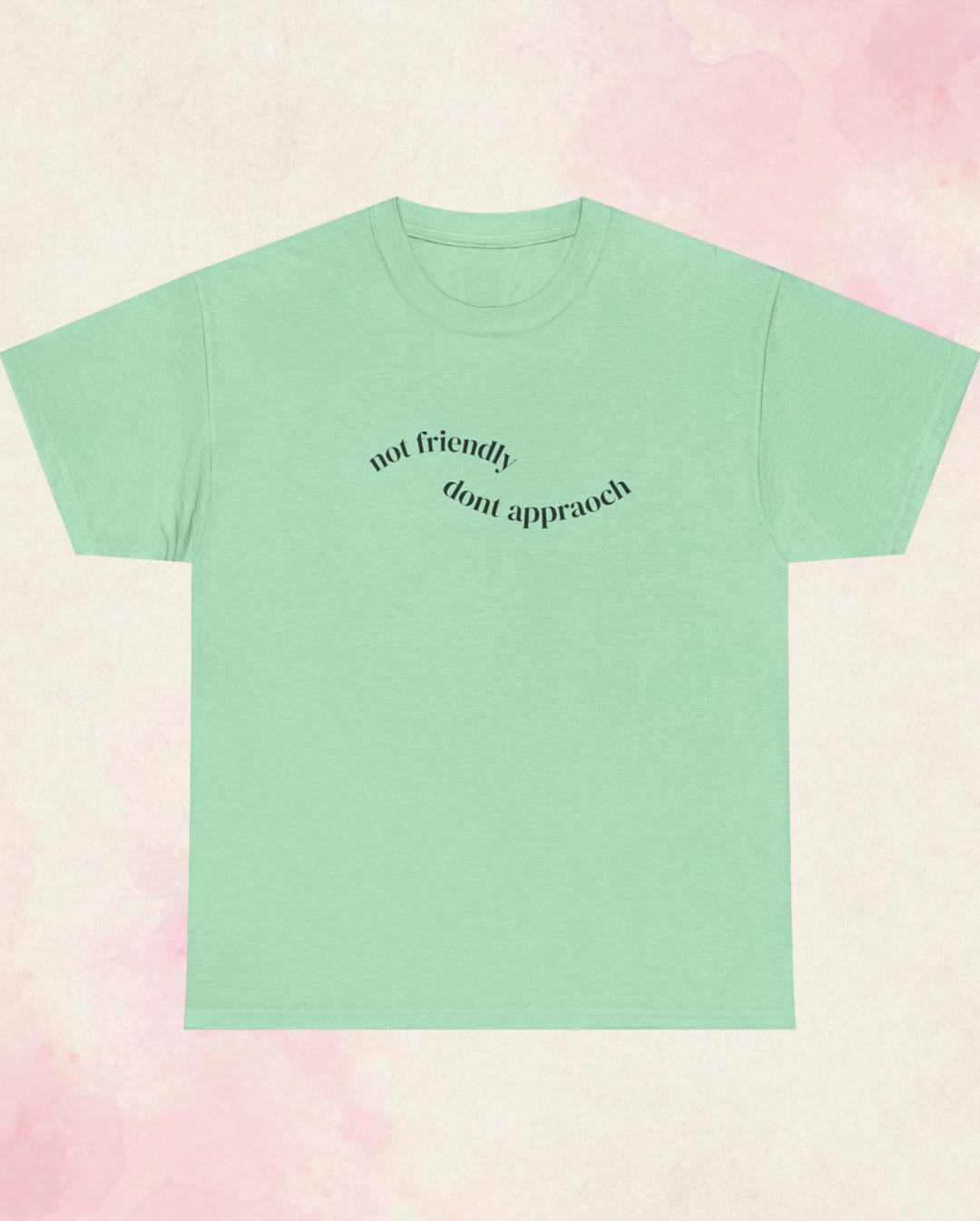 Not Friendly Don't Approach Shirt, Funny Mood Tee for Introverts ...