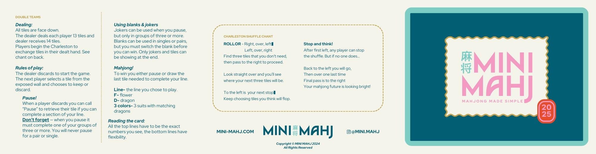 Mini Mahj is Mahjong Made Simple. - Etsy