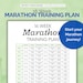 Printable 16 Week Marathon Training Plan, Running Guide, Cardio Tracker ...