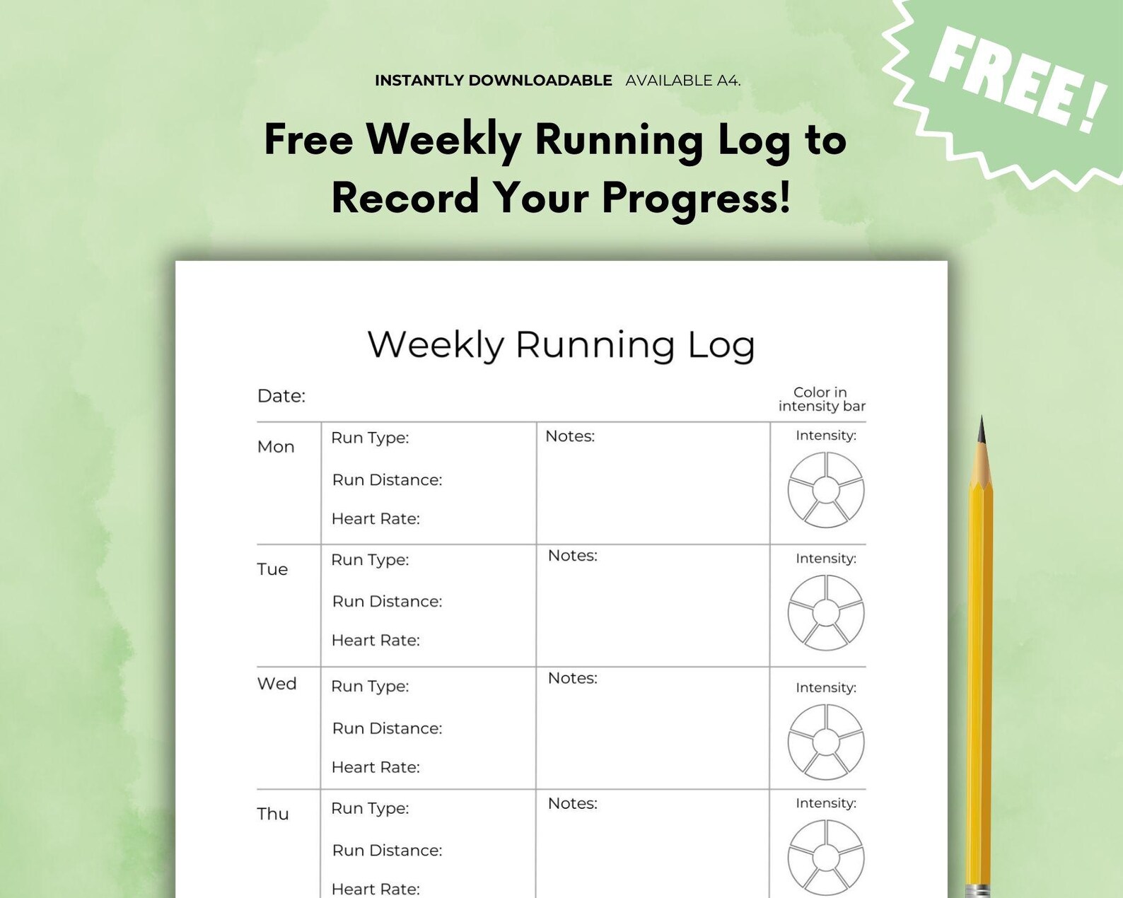Printable 16 Week Marathon Training Plan, Running Guide, Cardio Tracker ...