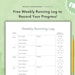 Printable 16 Week Marathon Training Plan, Running Guide, Cardio Tracker ...