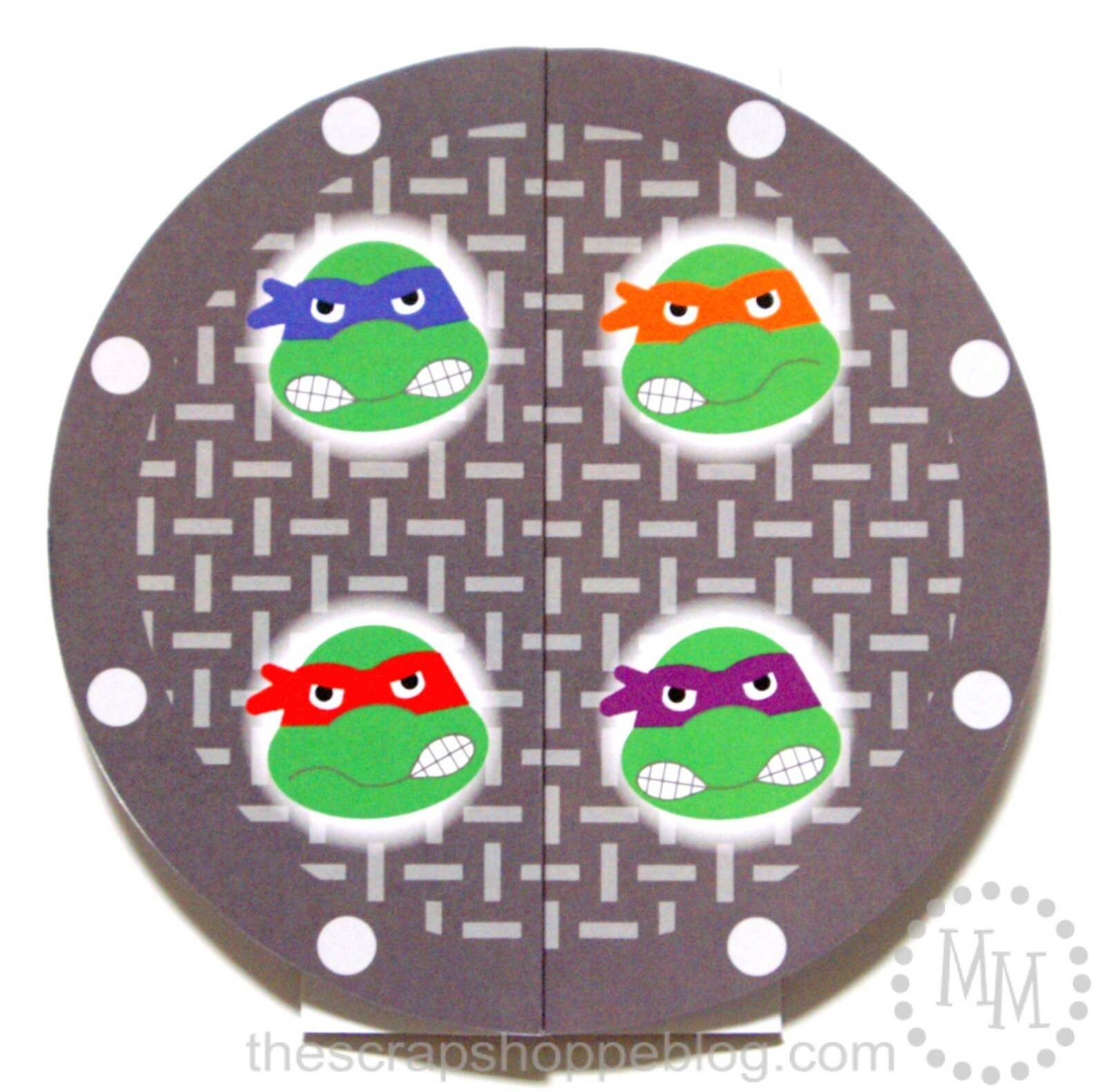 Ninja Turtle Manhole Custom PRINTABLE Birthday Invitation - Etsy