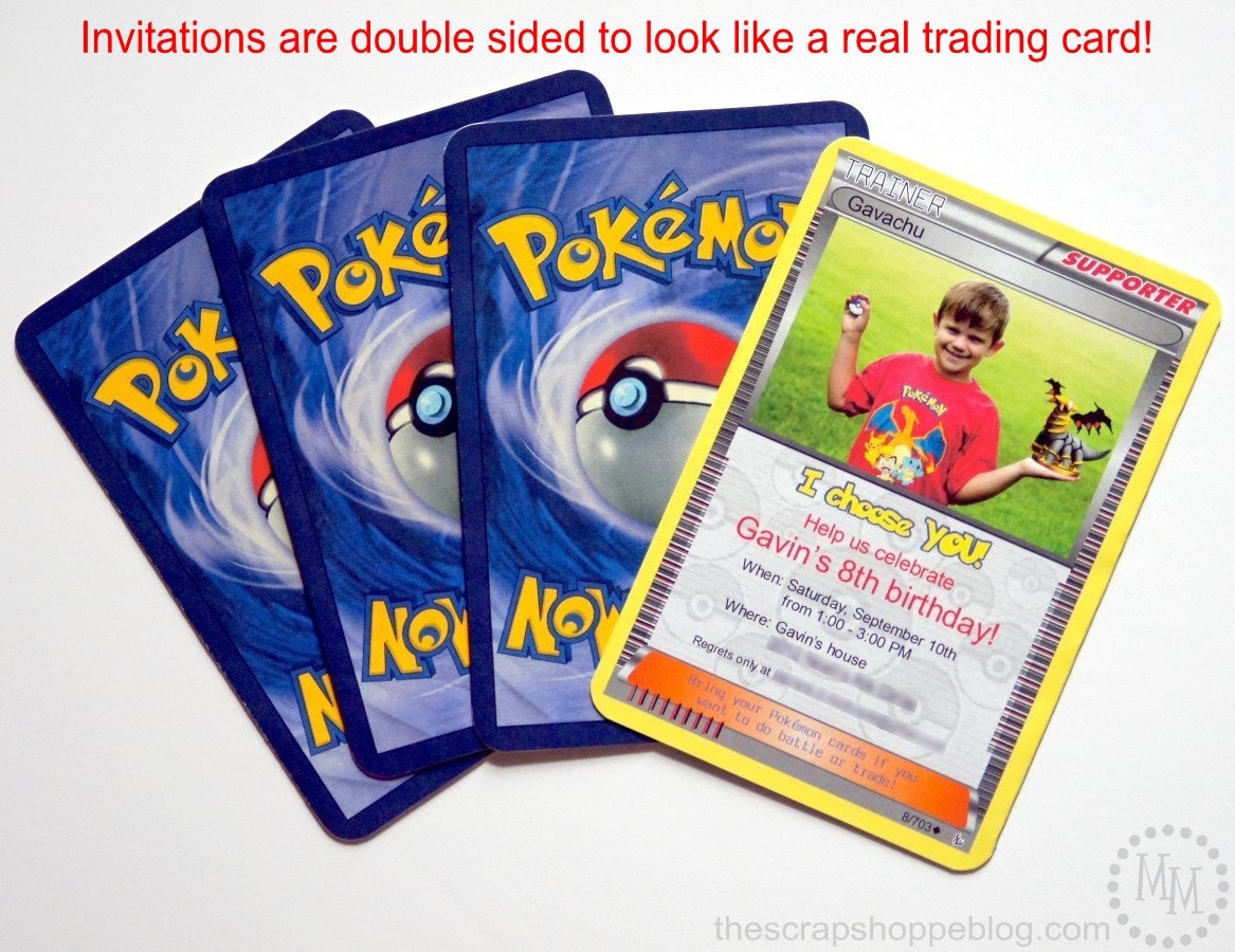 Pokemon Printable Birthday Invitations