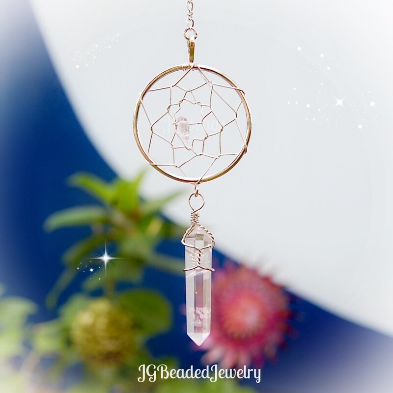 Crystal Dreamcatcher - Etsy