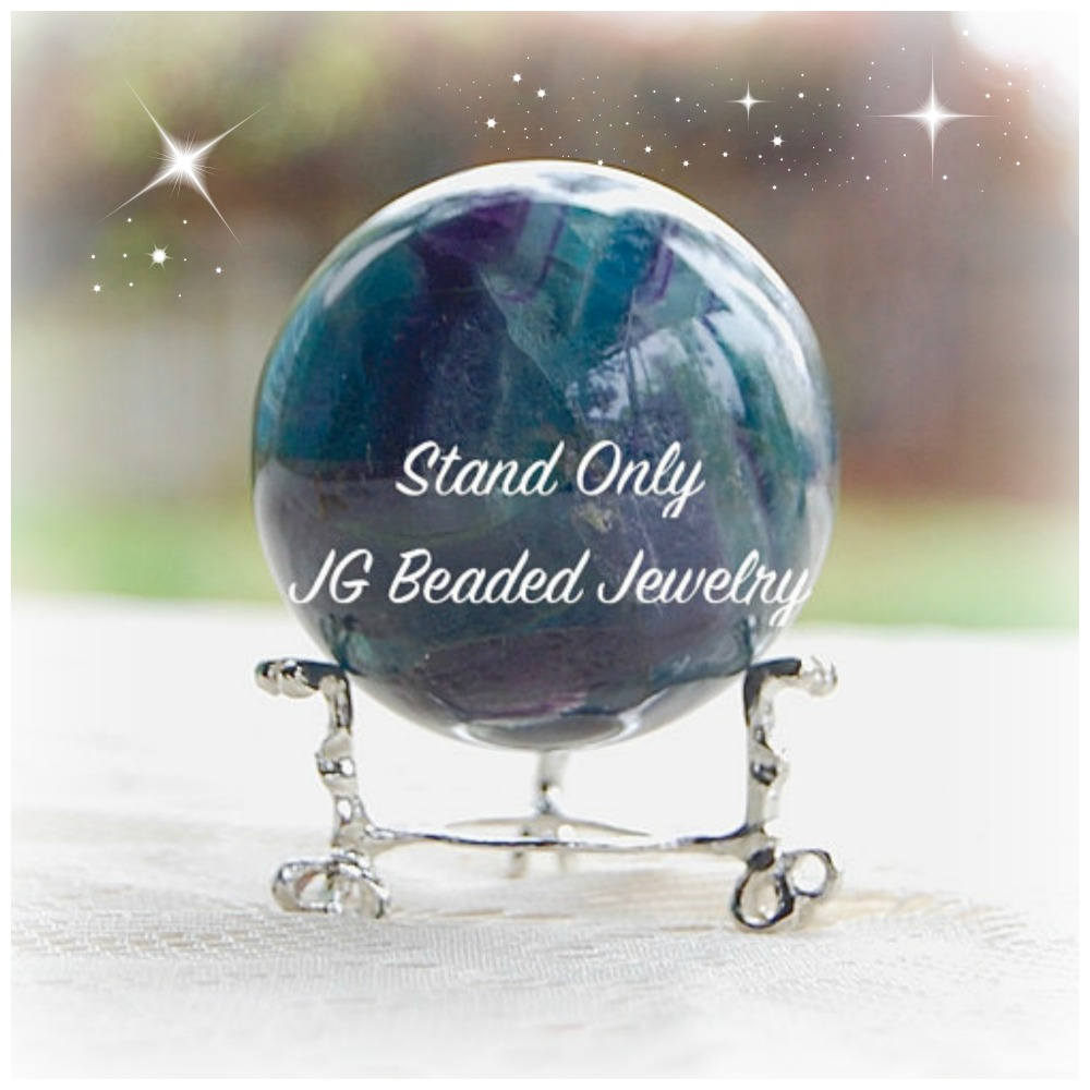 Crystal Ball Display Stand Silver Three Legged Claw Foot | Etsy