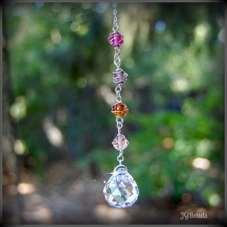 Crystal Suncatcher Rearview Mirror Car Charm Window | Etsy