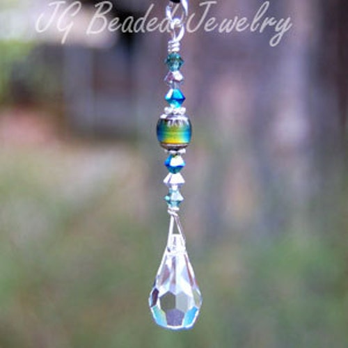 Color Changing Crystal Suncatcher Car Charm Window Ornament | Etsy