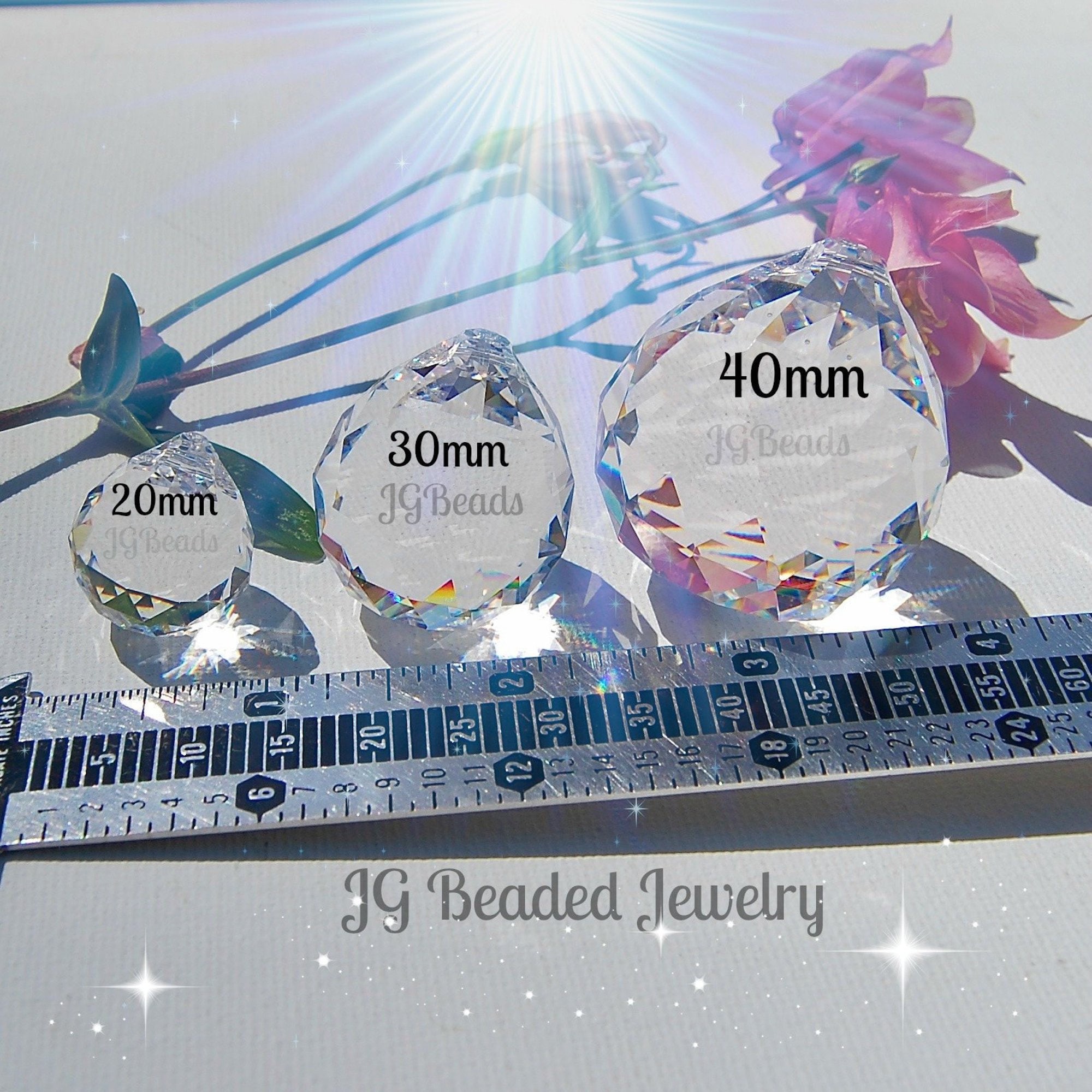 Red Cardinal Bird Lampwork Crystal Suncatcher Rearview Mirror | Etsy