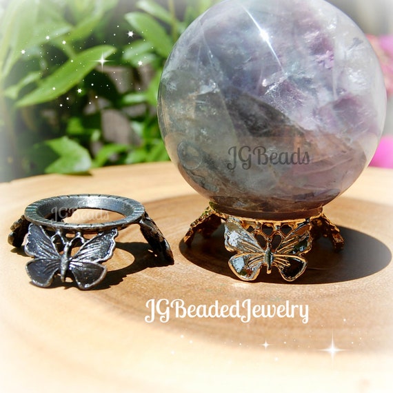 Butterfly Crystal Ball Display Stand See DESCRIPTION for - Etsy