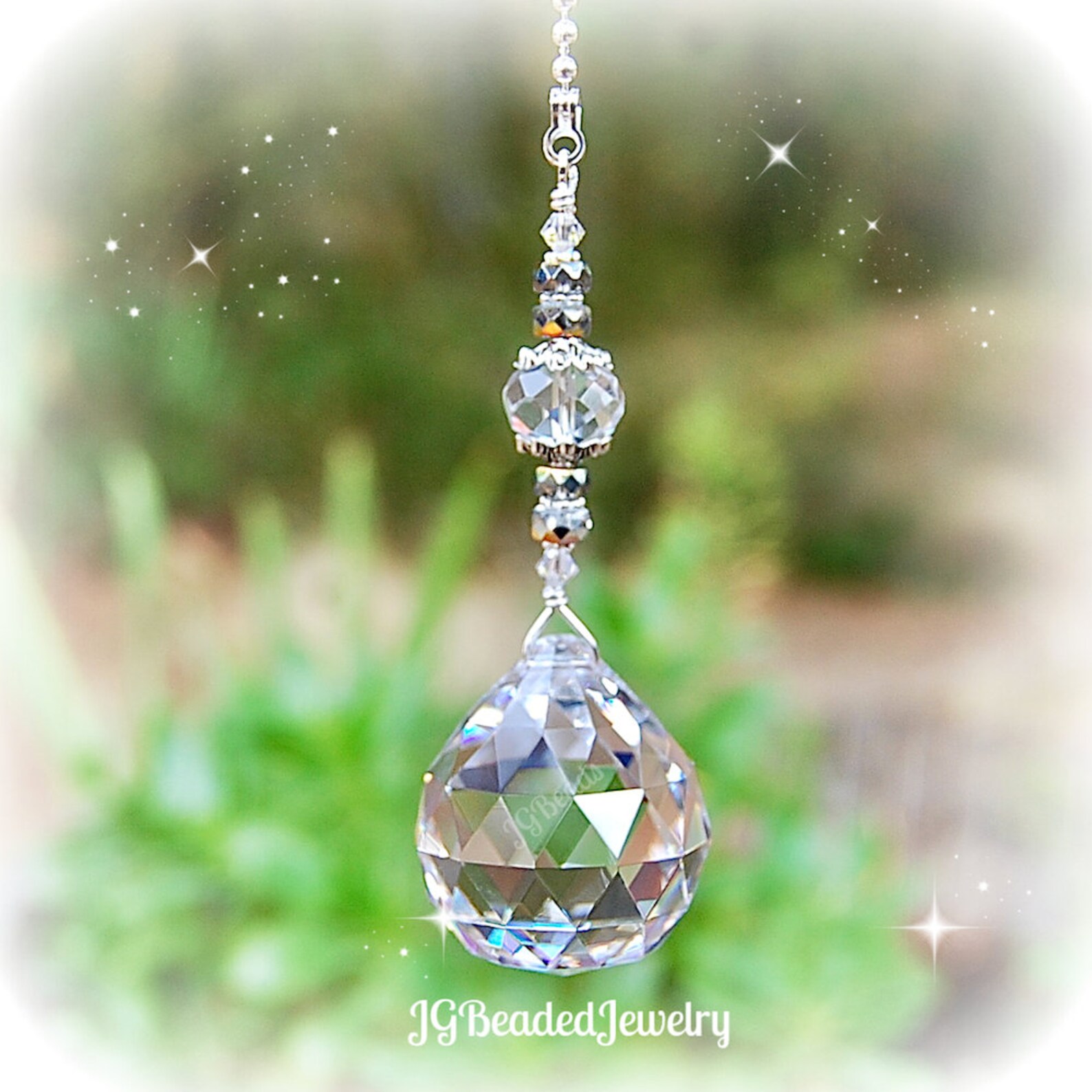 Prism Crystal Light Pull, Fan Pull Chain Attachment, Hanging Window ...