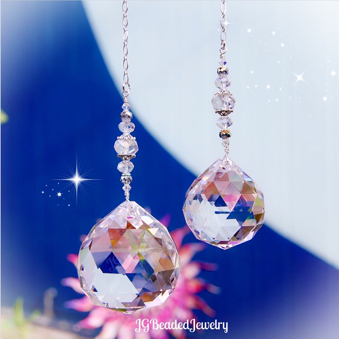 Large Crystal Suncatcher Rainbow Prism, Window Decoration, Home Decor ...