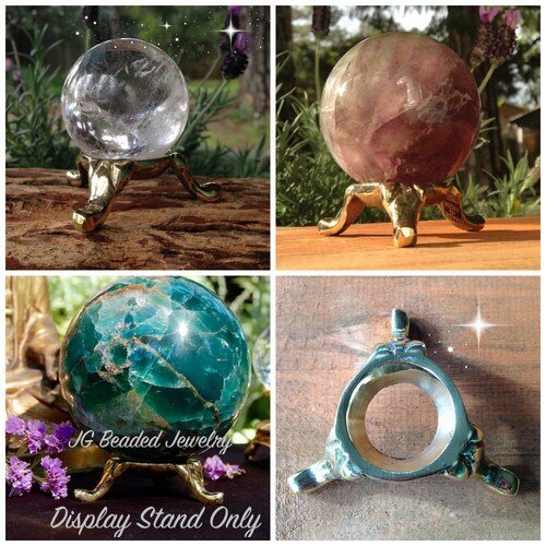 Crystal Ball Display Stand See DESCRIPTION for Size Silver or - Etsy