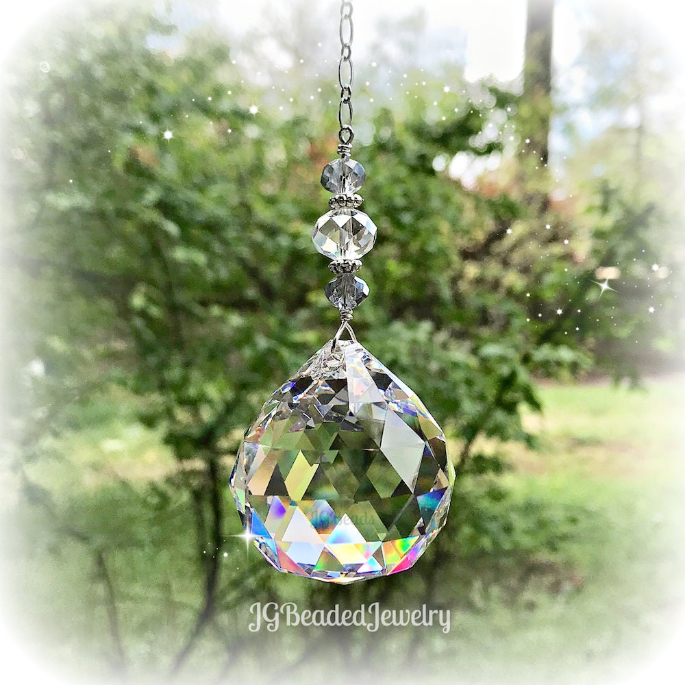 Large Prism Suncatcher Rainbow Maker Window Prism Crystal Ball - Etsy