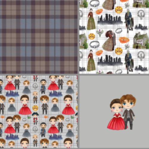 Outlander Mask Panels DIY Fabric Face Mask Cotton | Etsy