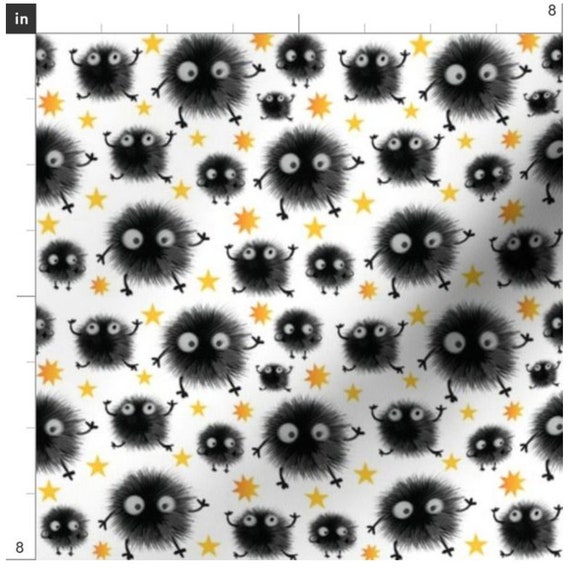 Sprite Spiders Fabric Cotton Poplin Pop Art Anime Small | Etsy