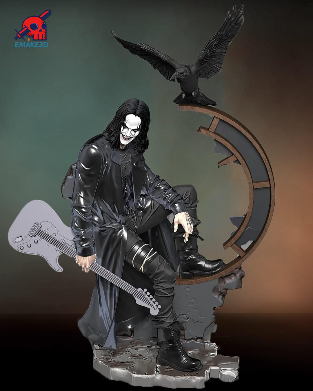 Handmade the Crow Figure, Gothic Movie Sculpture - Etsy