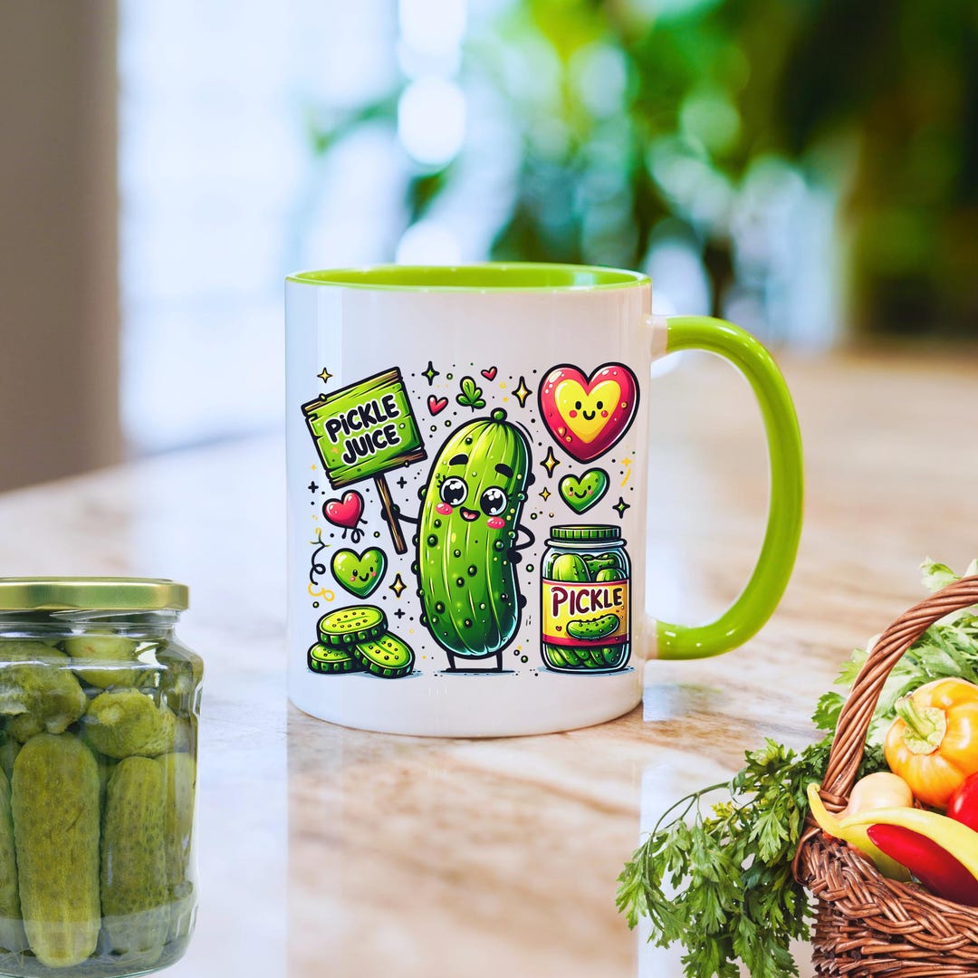Pickle Coffee Mug, Pickle Gifts, Funny Work Mug, Pickleball Mug, Dill With It, Sarcastic Mug ...