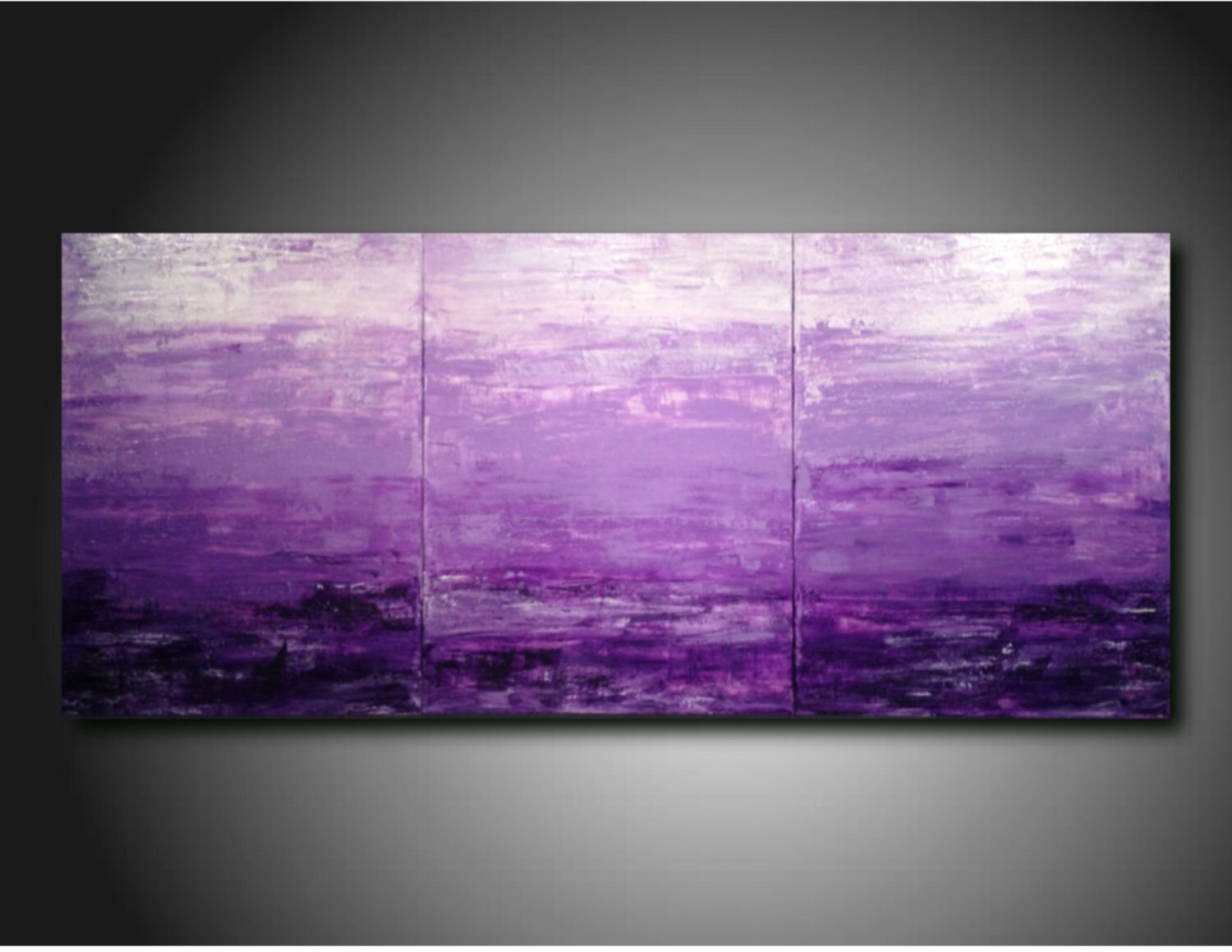 Original Art Large Abstract Purple Painting Industrial | Etsy