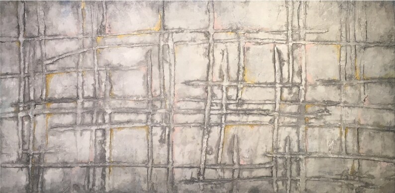 Wall Art Large Gray Abstract Painting by | Etsy