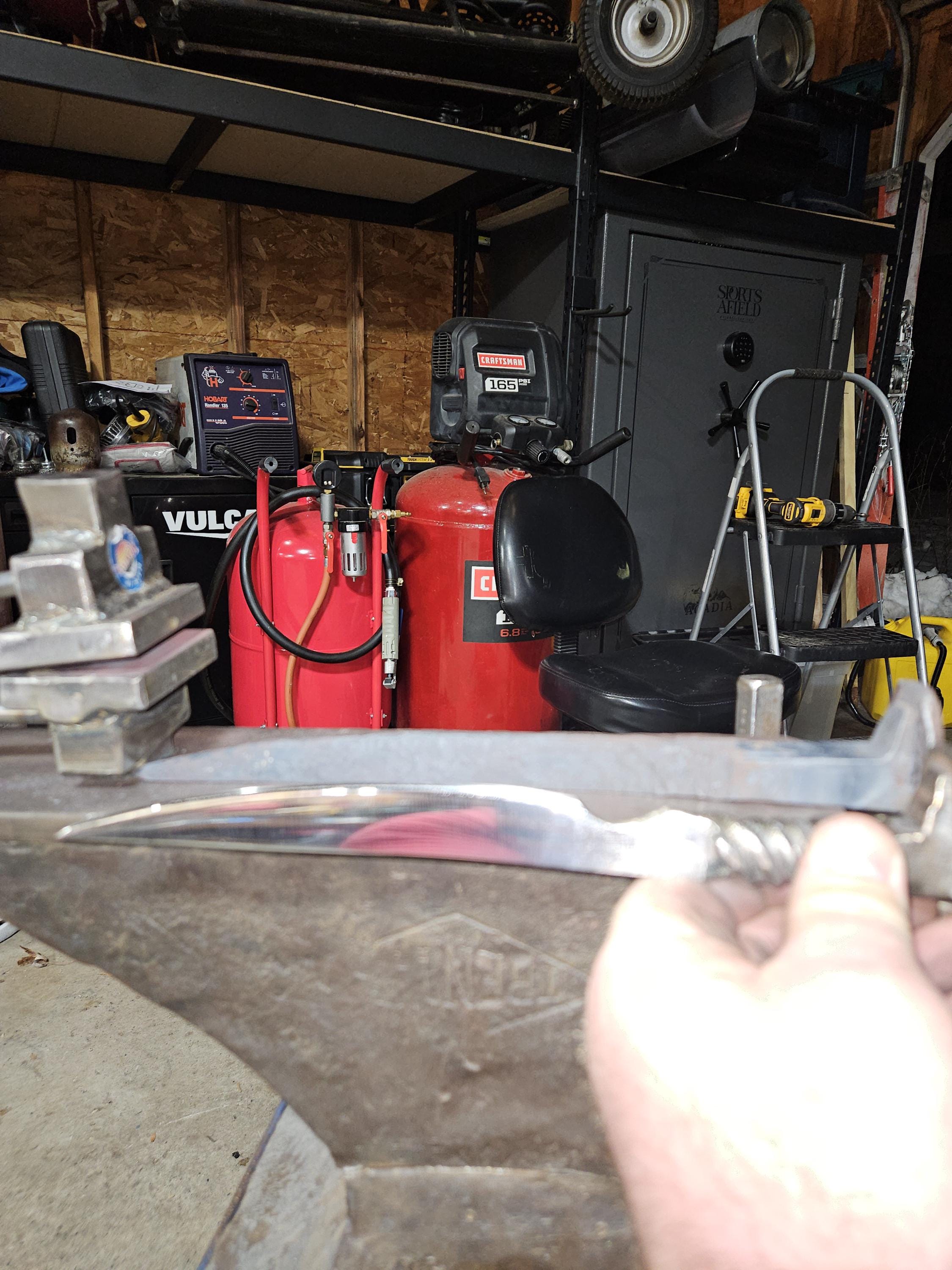 Knife, Railway, Railroad, Spike, Anvil, Bladesmith, Blacksmith, Hunting ...