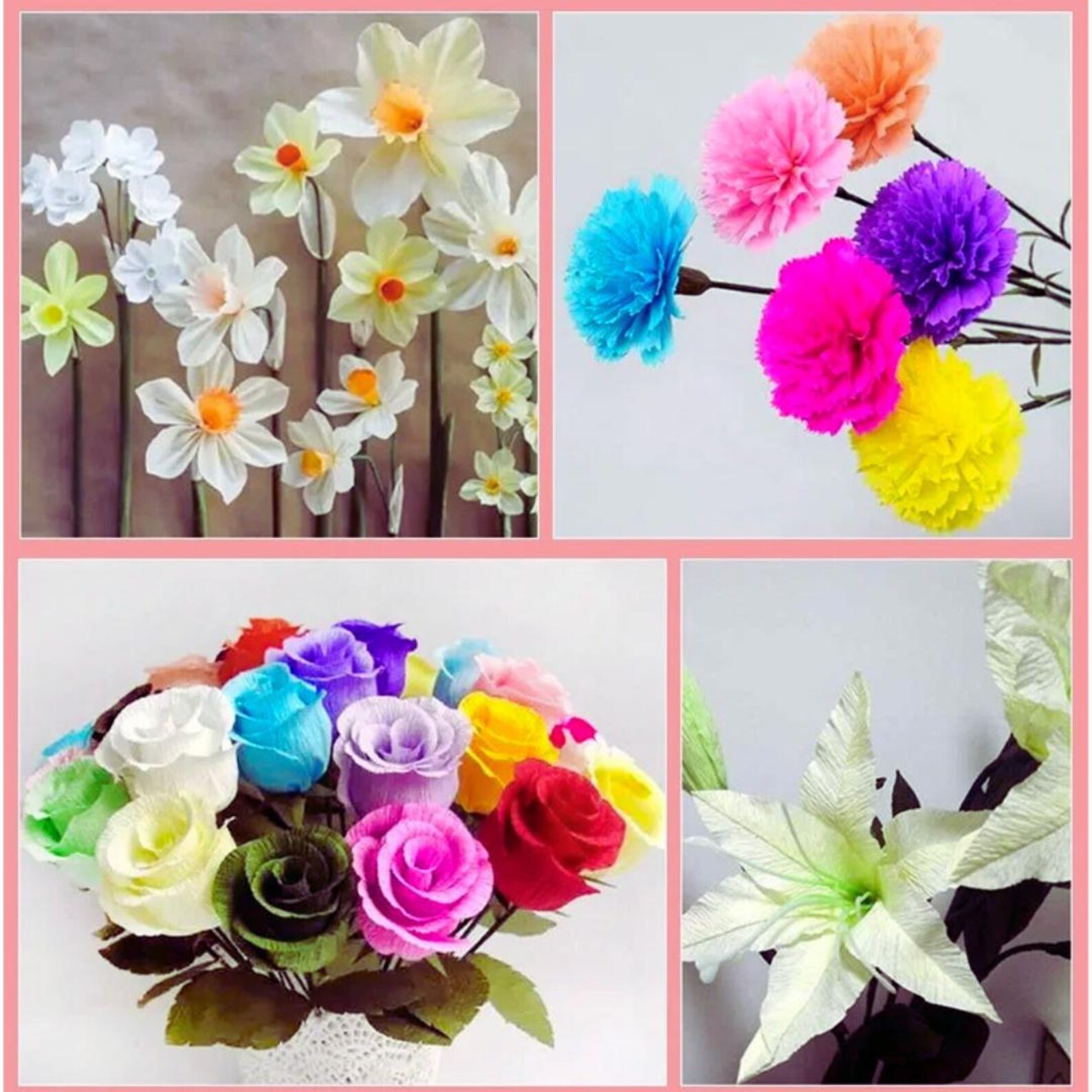 250x50cm Coloured Crepe Paper Rolls - Etsy