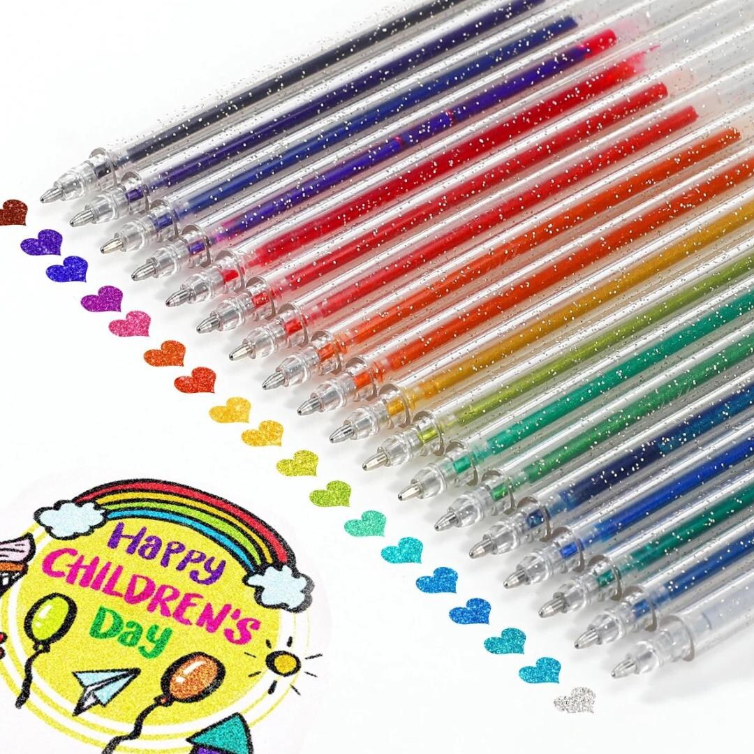 12/18pcs Glitter Gel Pen Set - Etsy