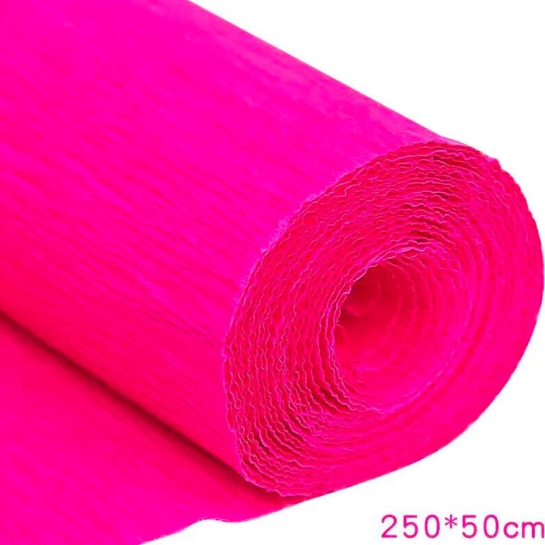 250x50cm Coloured Crepe Paper Rolls - Etsy