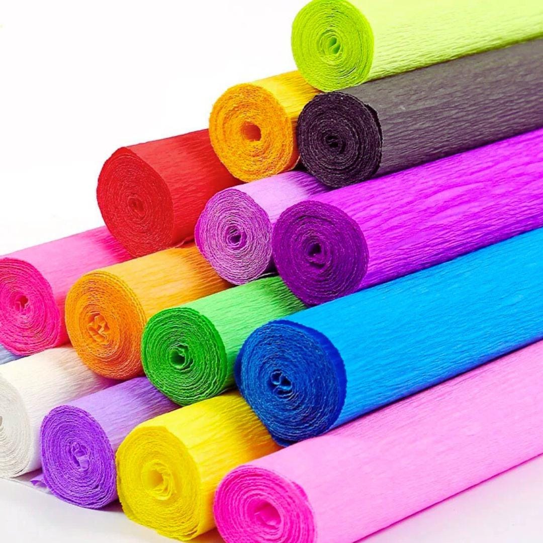 250x50cm Coloured Crepe Paper Rolls - Etsy