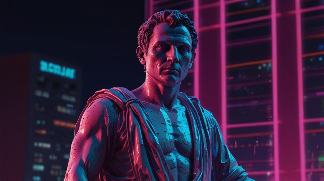 Vaporwave Digital Wall Art | Retro Neon Cyberpunk Print | Printable ...