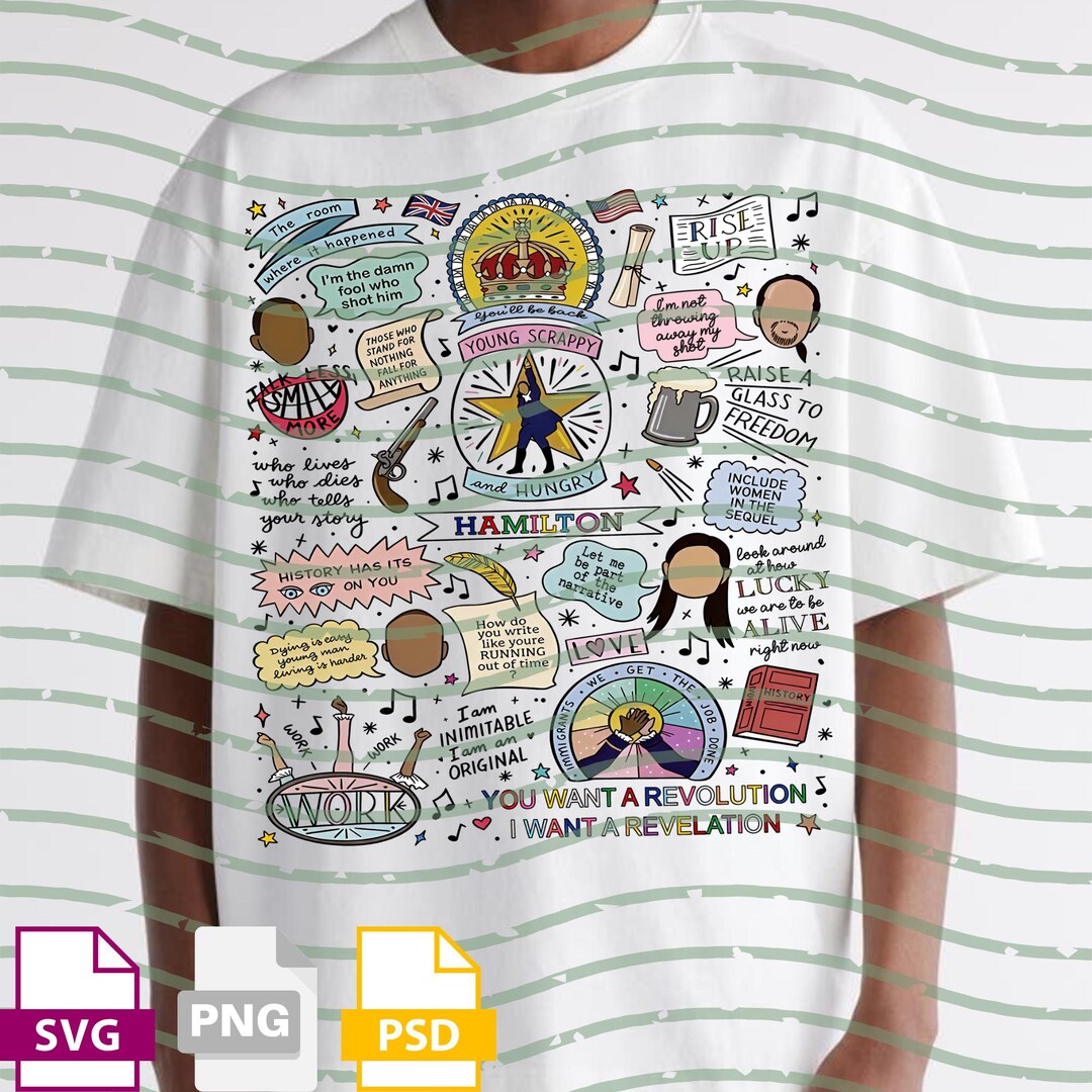 Hamilton Musical Quote PNG Svg, Lin Manuel Miranda Vintage Design ...
